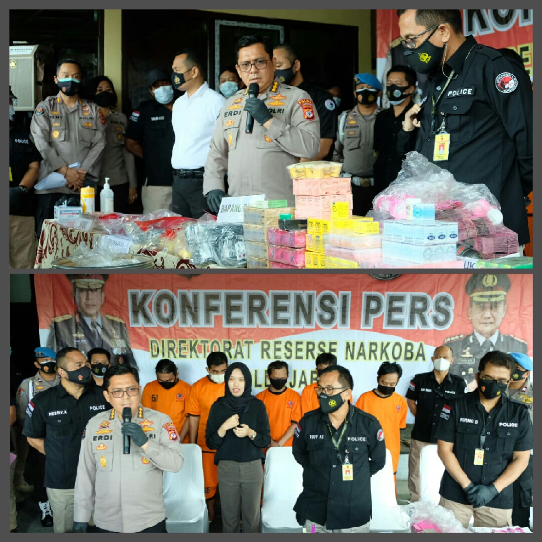 Dit Res Narkoba Polda Jabar Ungkap Industri Komestik Ilegal – Indonesia Expose
